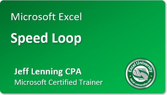 Excel Speed Loop | AU & NZ CPD by learnformula