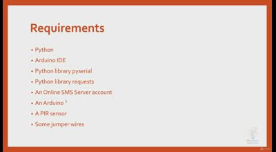 Arduino SMS Sending Motion Detector using Python | CPD Engineers