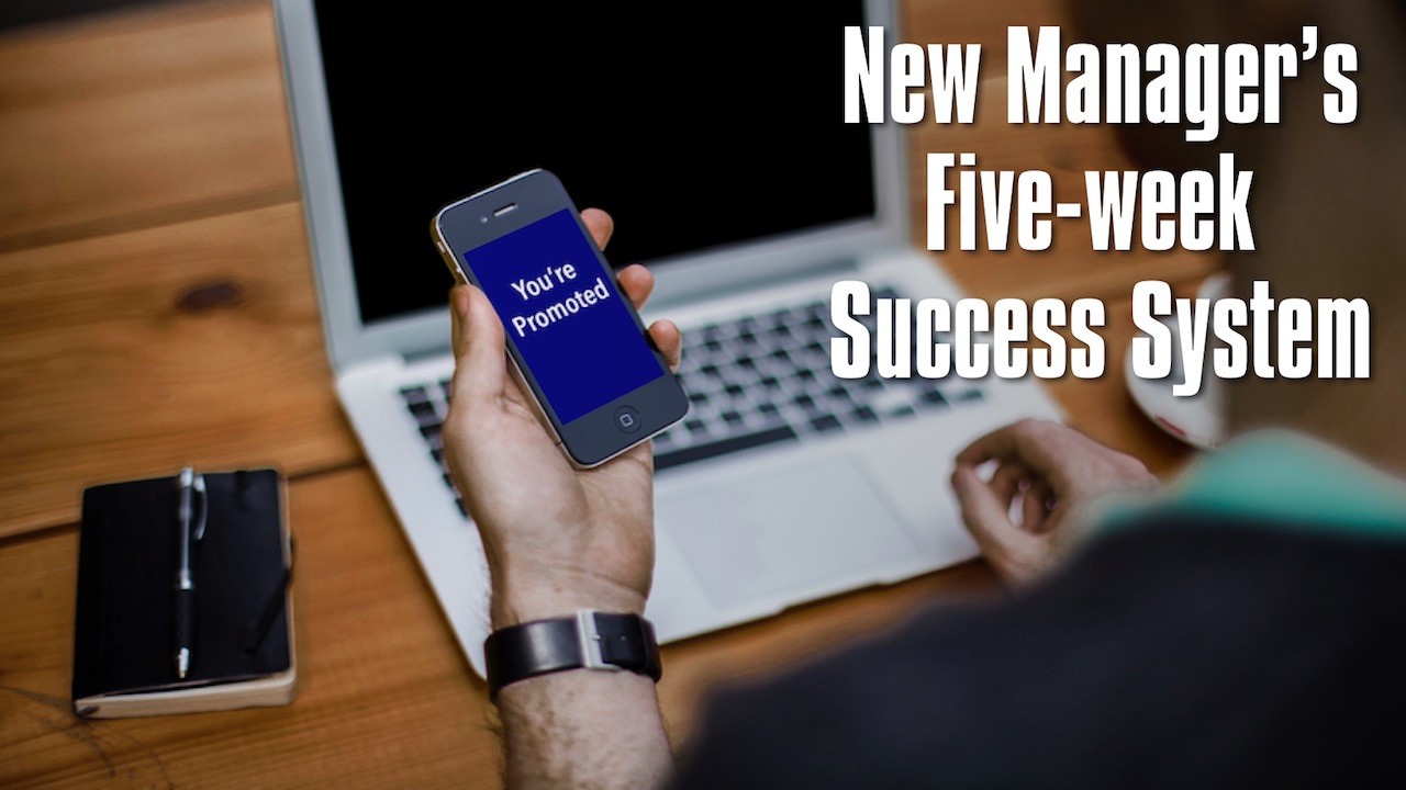 New Manager Five-week Success System | CPDFormula