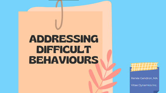 Addressing Difficult Behaviours | CPDFormula by learnformula