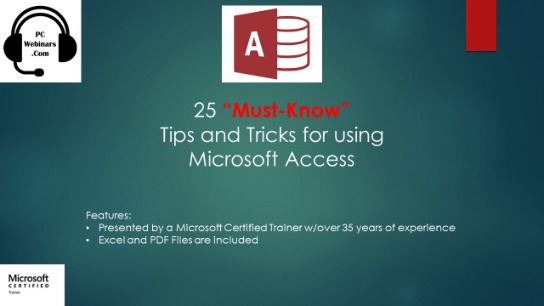 25 Must-Know Tips and Tricks for using Access | CPD On Demand by ...