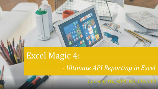 Excel Magic Ultimate Api Reporting In Excel Cpdformula By Learnformula