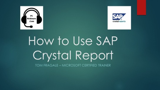How to use SAP Crystal Reports | CPE QAS by learnformula